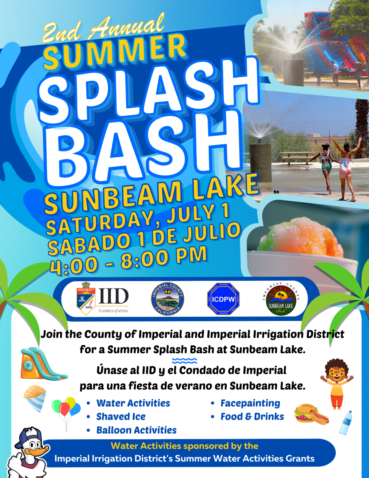 2nd Annual Summer Splash Bash – KYMA Events